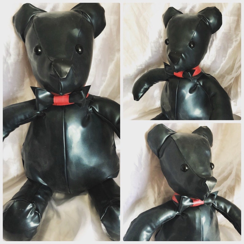 Latex / Rubber Fetish Latex Bear Teddy Plushie Plush Toy Accessory 40cm ...