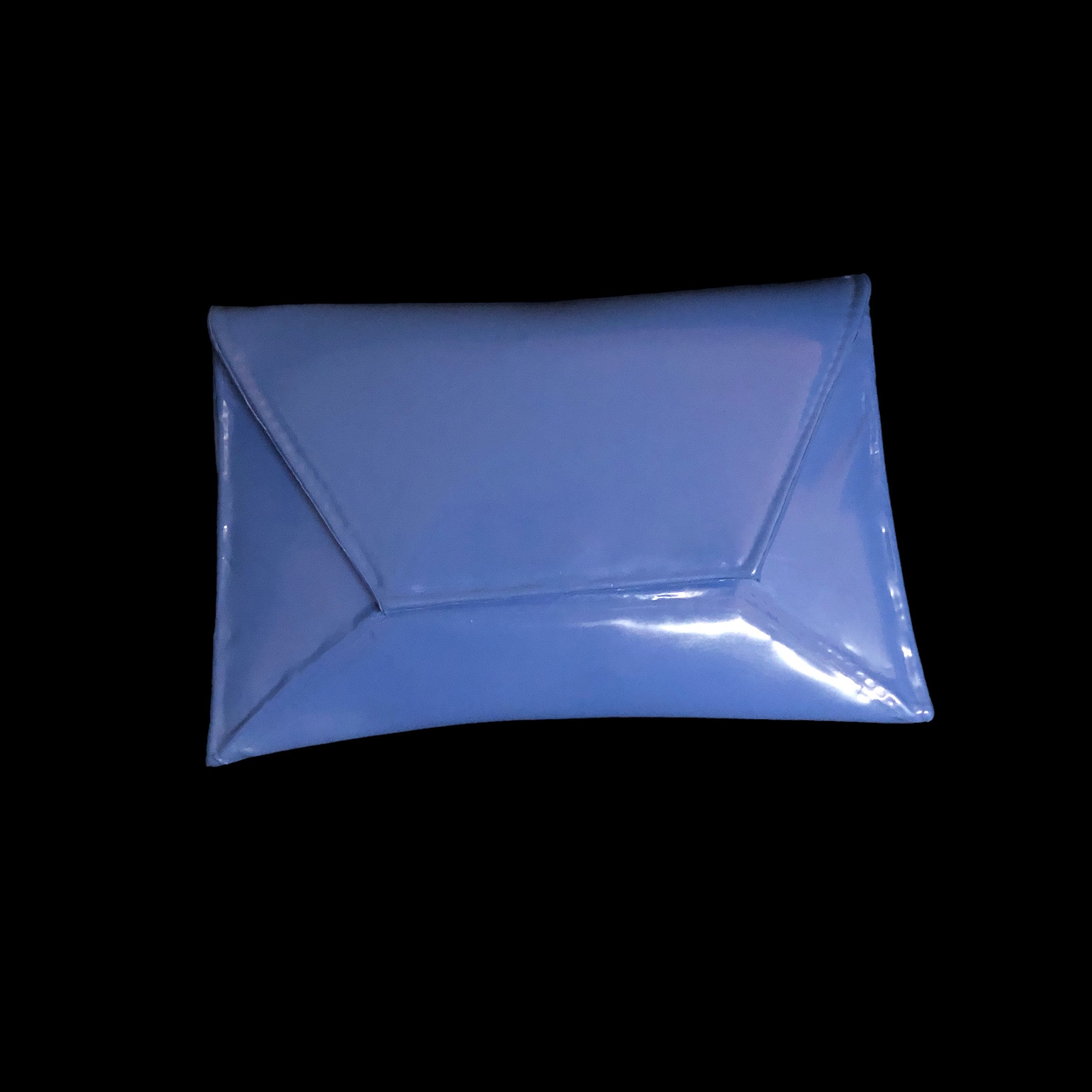 Latex Rubber Clutch Envelope Bag 10.5" With Magnetic Fastening and Gold ...