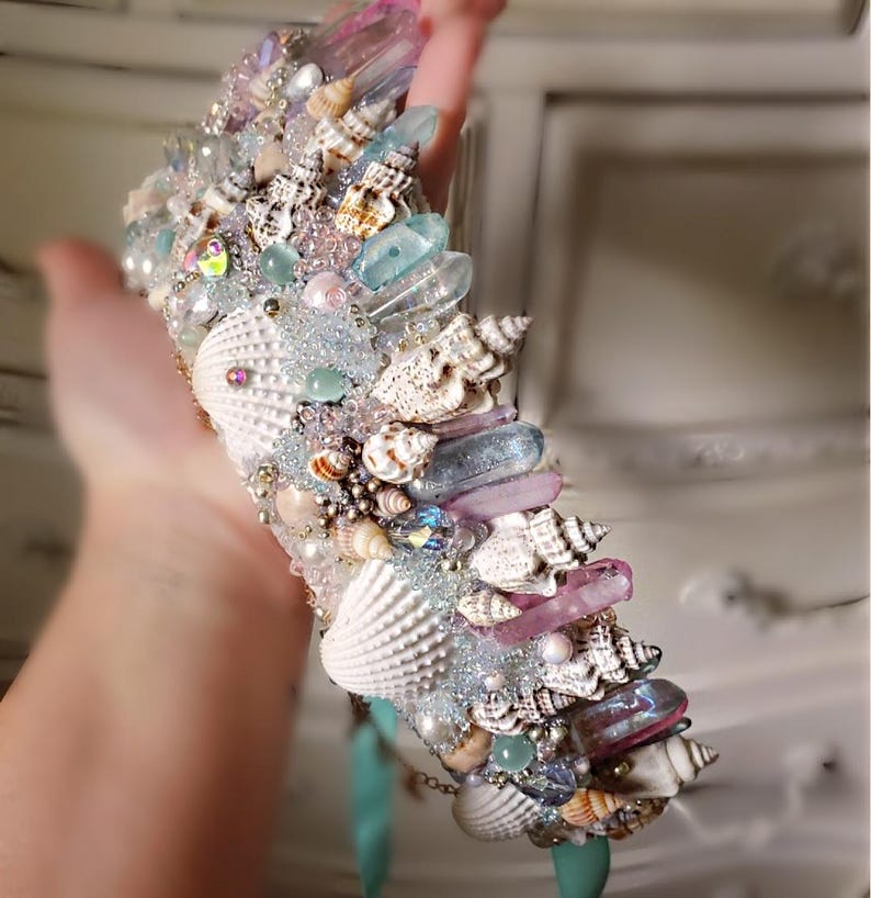 Seashell Mermaid Crown Headpiece Tiara - Etsy
