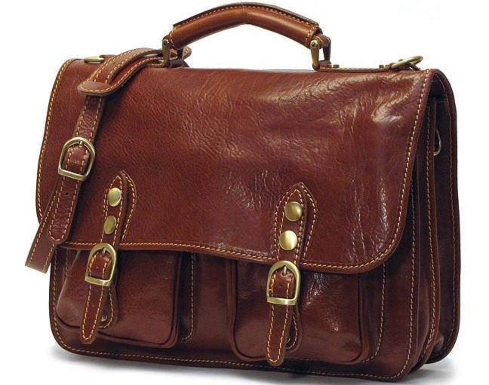 Leather Messenger Bag Brown Leather Messenger Mens Leather | Etsy