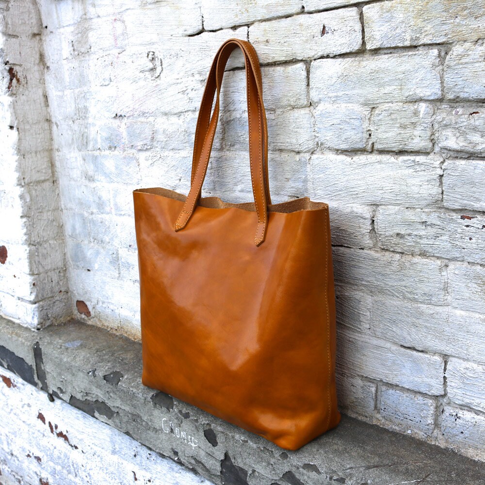 Leather Bag Leather Tote Bag Leather Shoulder Bag Leather | Etsy