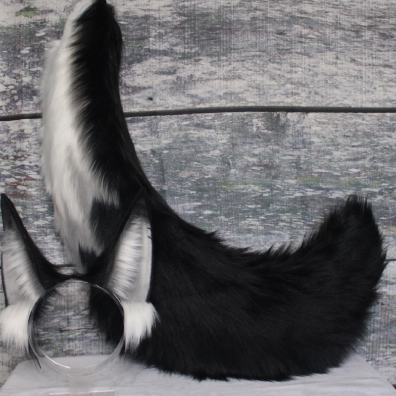 Black Wolf Tail and Ears - Etsy