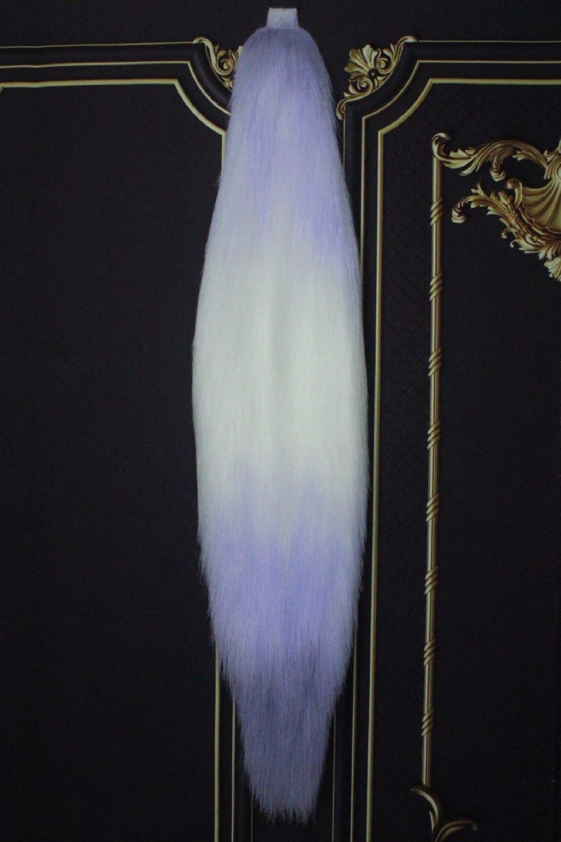 Light Silver Purple Race Horse Faux Fur Ears and Tail - Etsy UK