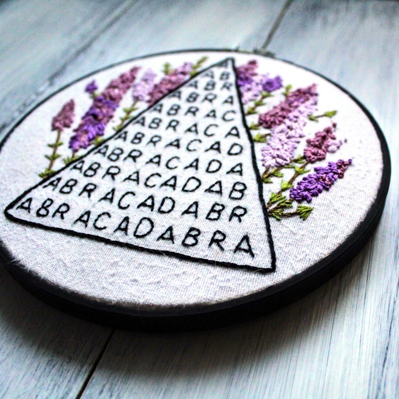 Abracadabra for Luck...abracadabra Embroidery Pattern...pdf - Etsy