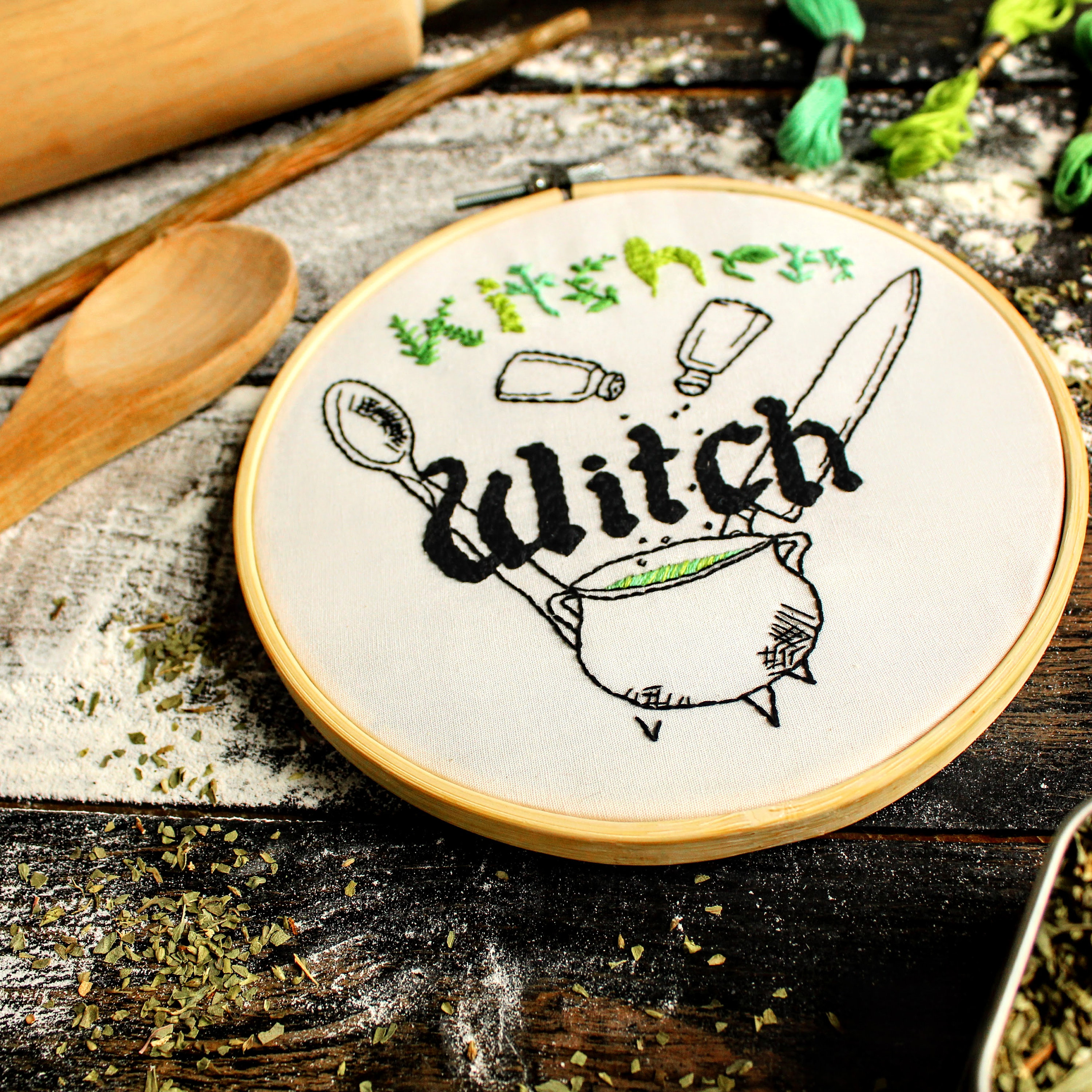 Kitchen Witch Embroidery Pattern...pdf Digital Download | Etsy
