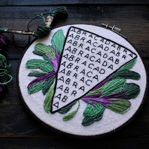 Abracadabra for Health...abracadabra Embroidery Pattern...pdf Digital ...