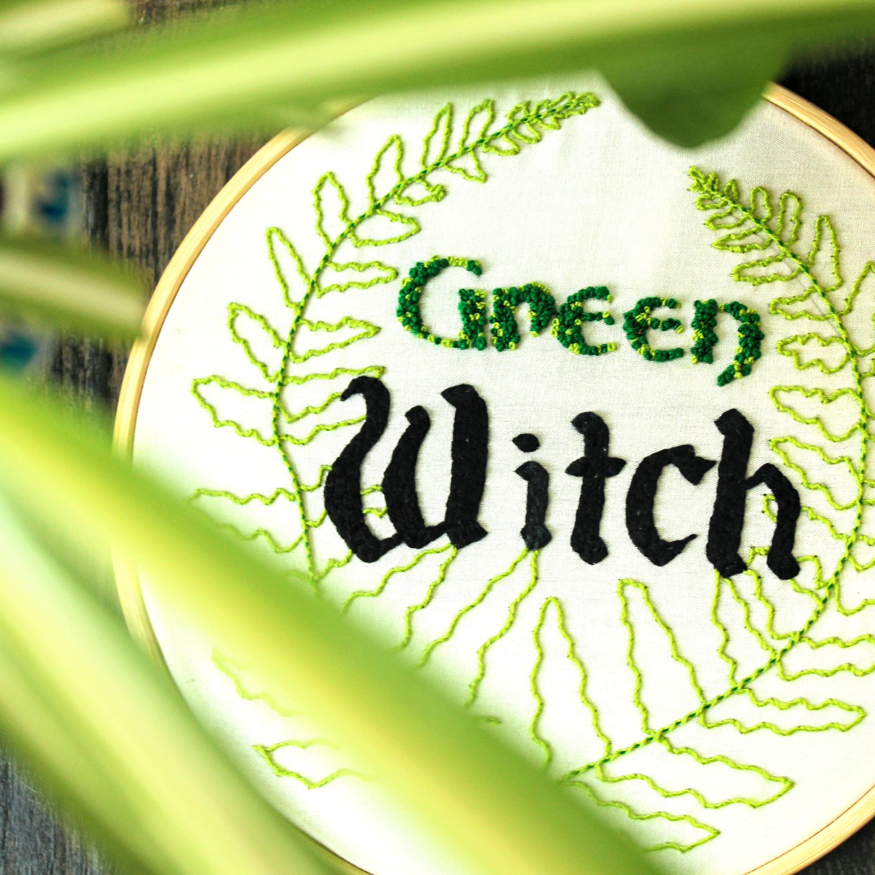 Green Witch Embroidery Pattern...pdf Digital Download - Etsy