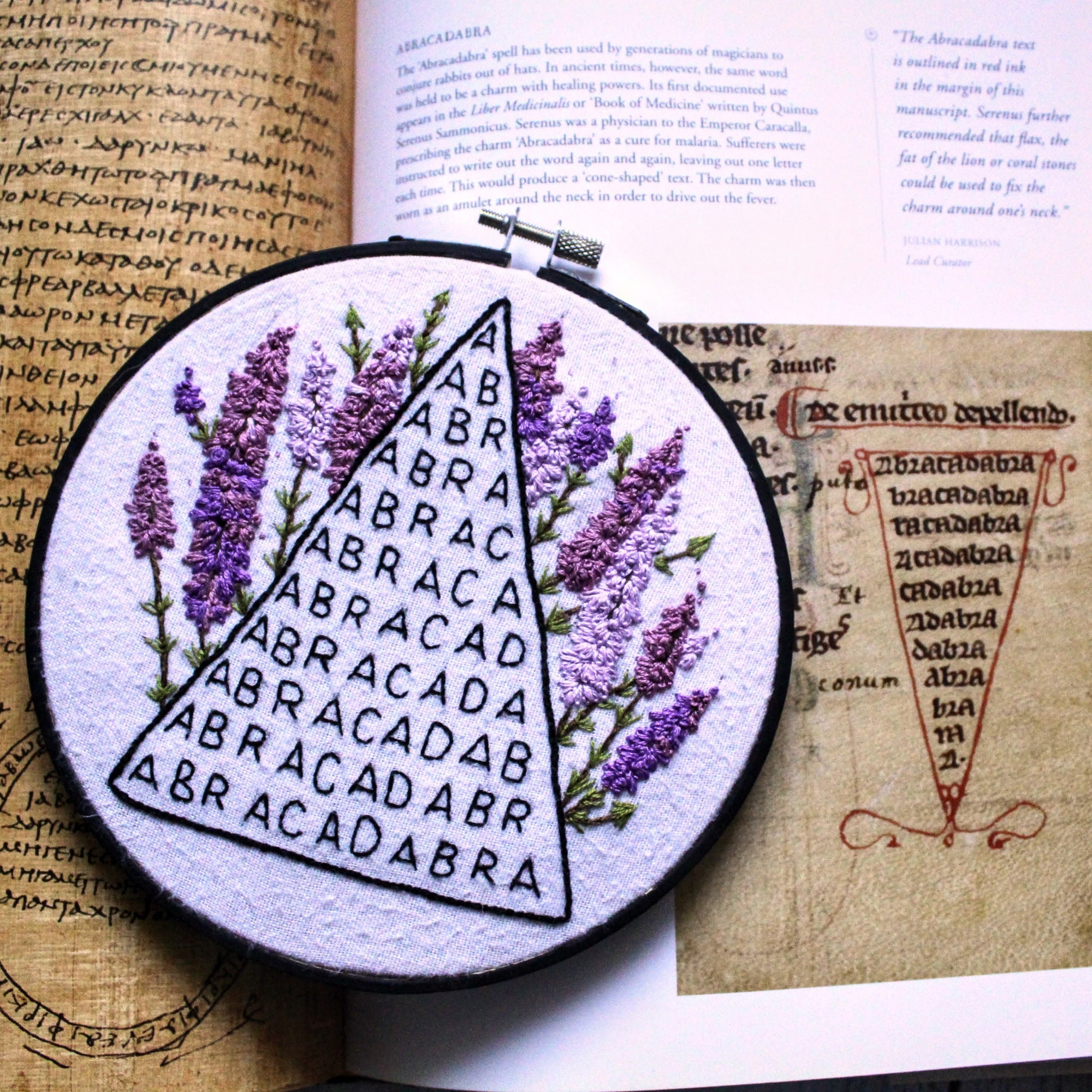 Abracadabra for Luck...abracadabra Embroidery Pattern...pdf - Etsy