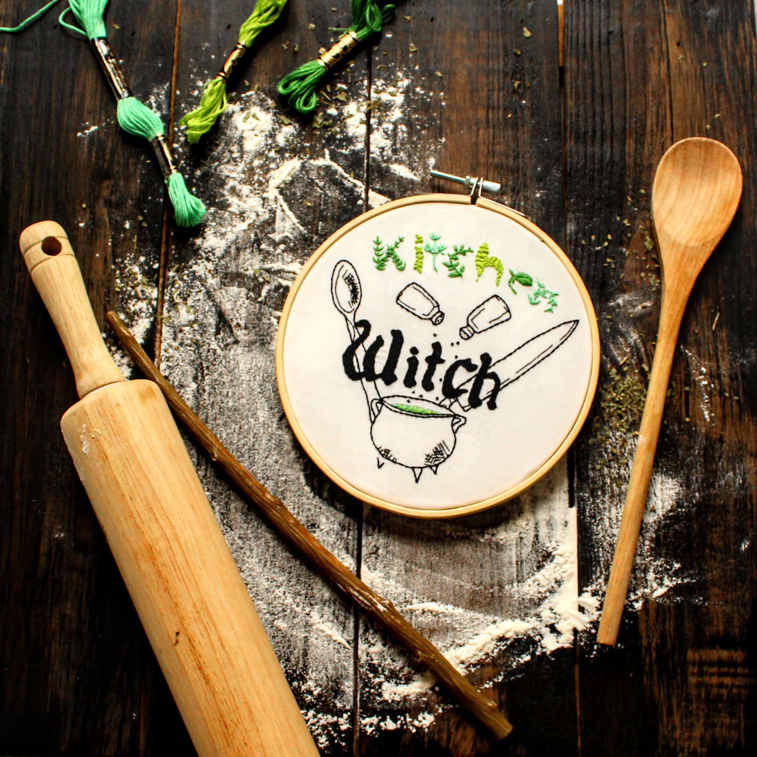 Kitchen Witch Embroidery Pattern...pdf Digital Download | Etsy