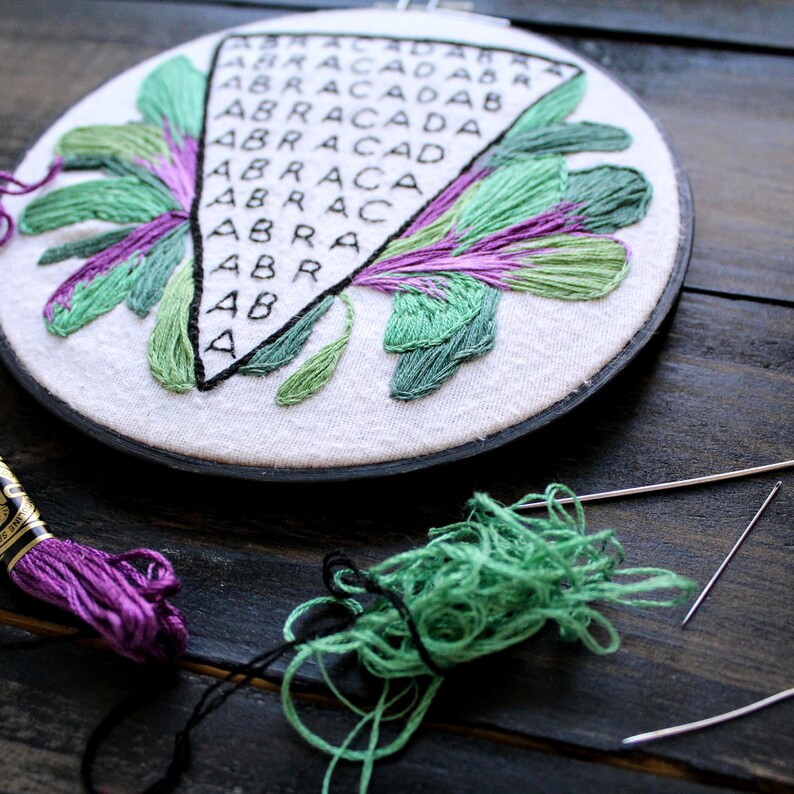 Abracadabra for Health...abracadabra Embroidery Pattern...pdf Digital ...