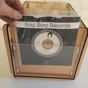 45 RPM Record Storage Box & Display Frame With Dividers - Etsy