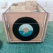 45 RPM Record Storage Box & Display Frame PLUS 3 Alpha Record Dividers ...