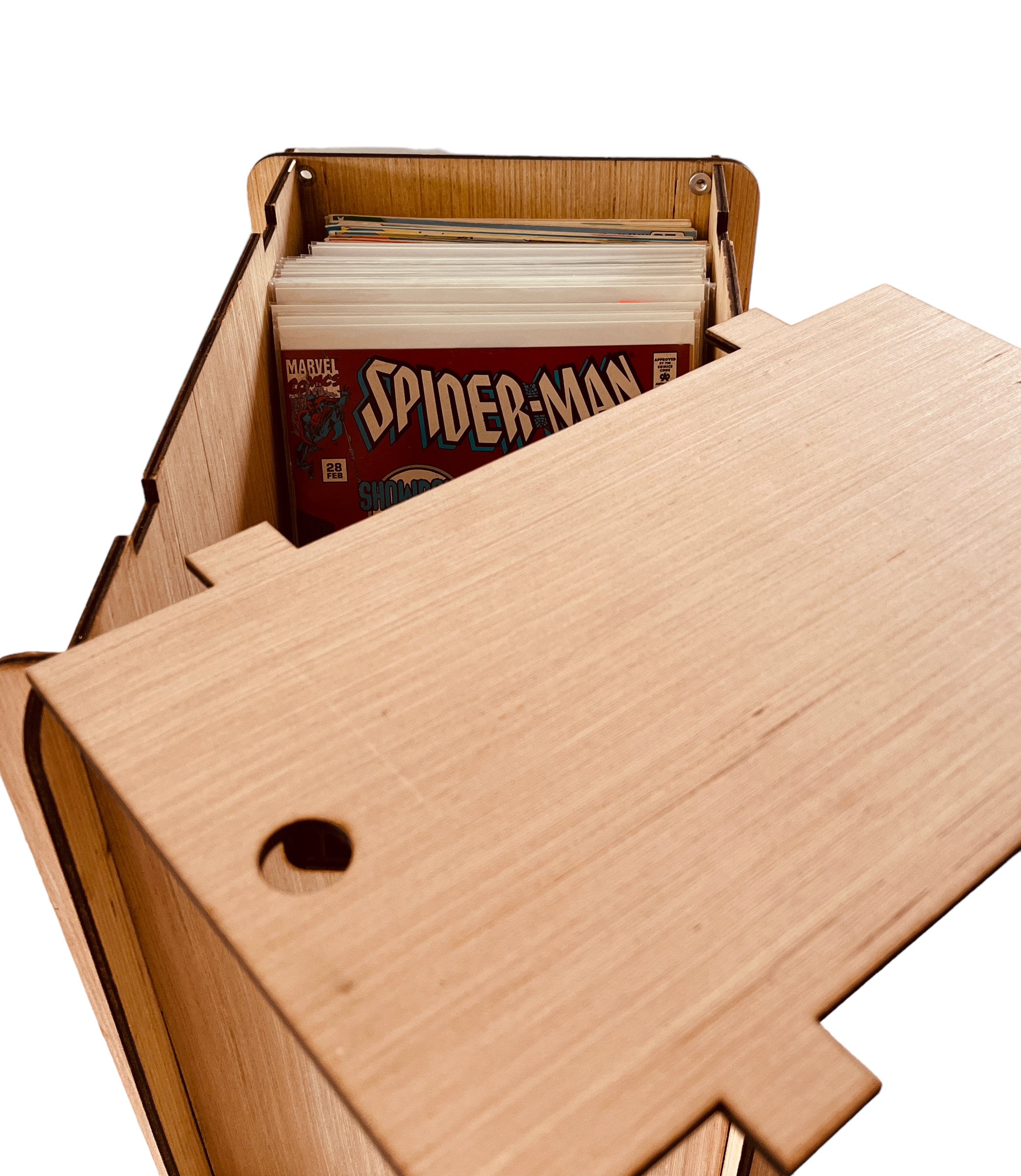 Romany House Wood Comic Book Storage Box: Stackable & Collapsible - Etsy