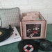 45 RPM Record Storage Box & Display Frame PLUS 3 Alpha Record Dividers ...