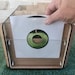 45 RPM Record Storage Box & Display Frame PLUS 3 Alpha Record Dividers ...
