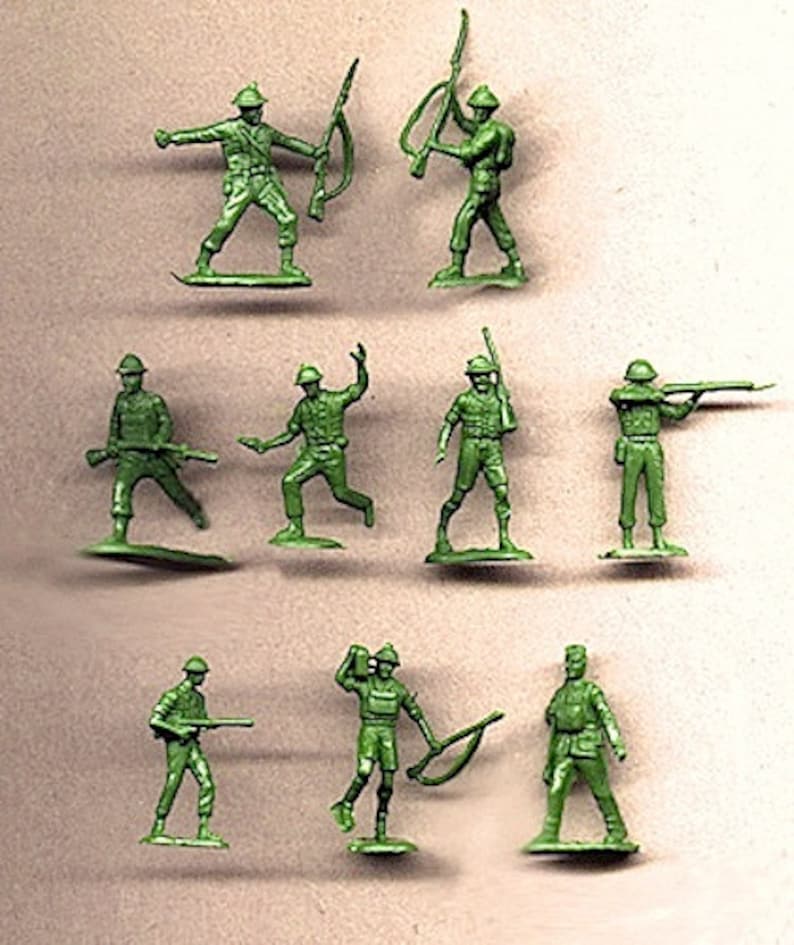 MARX Toy Soldiers 15 WWII British Soldiers Reissued Army | Etsy