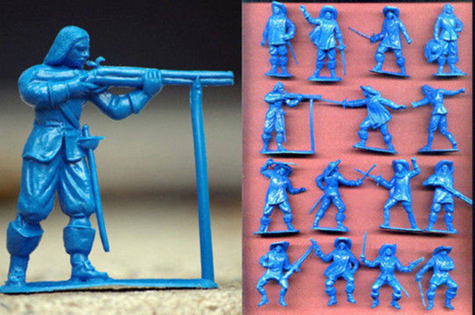 JECSAN Musketeers 60mm 15 Diff. Plastic Toy Soldiers New - Etsy
