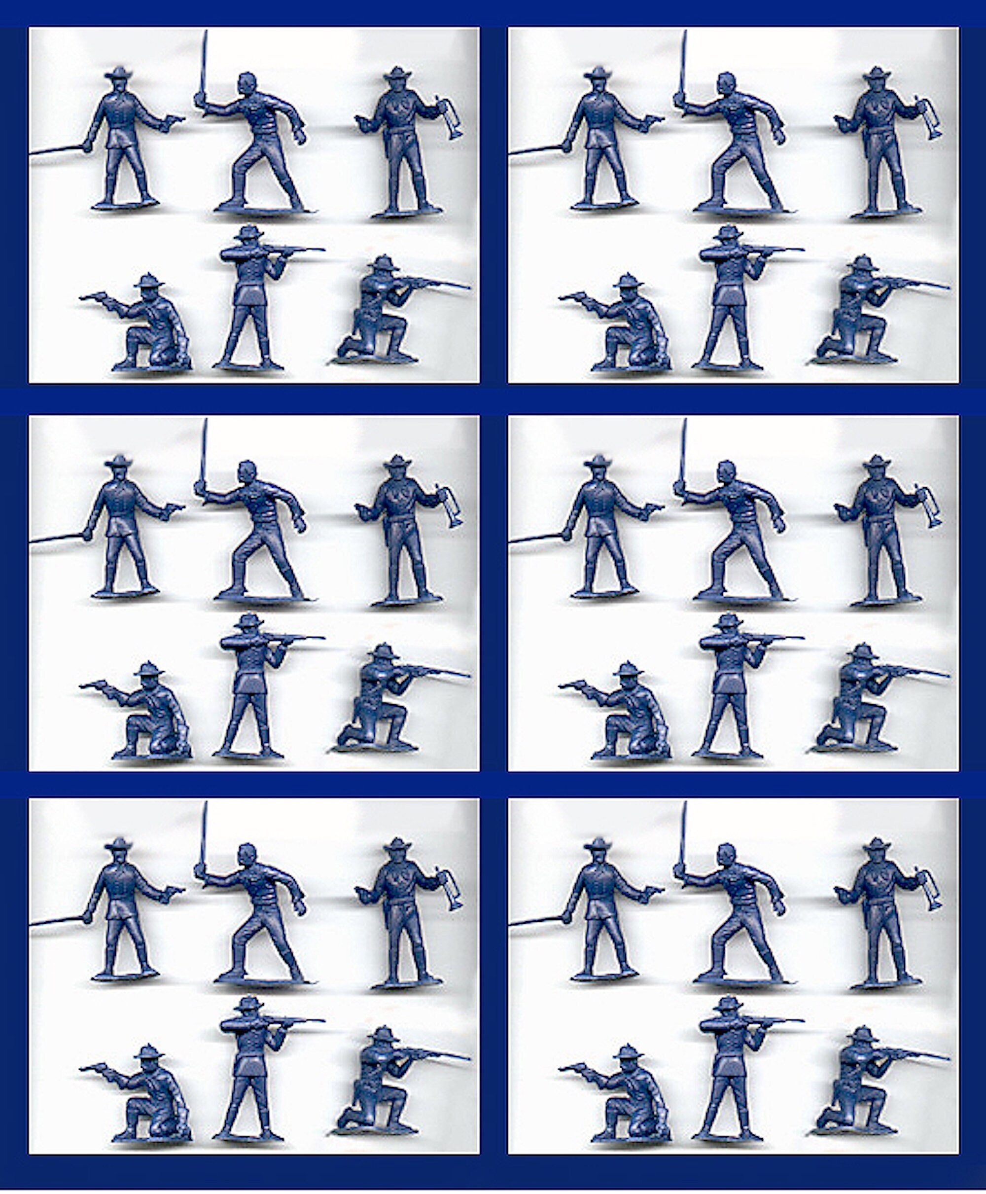 MARX 7TH Cavalry 36 Toy Soldiers in 30mm Reissued in Blue - Etsy