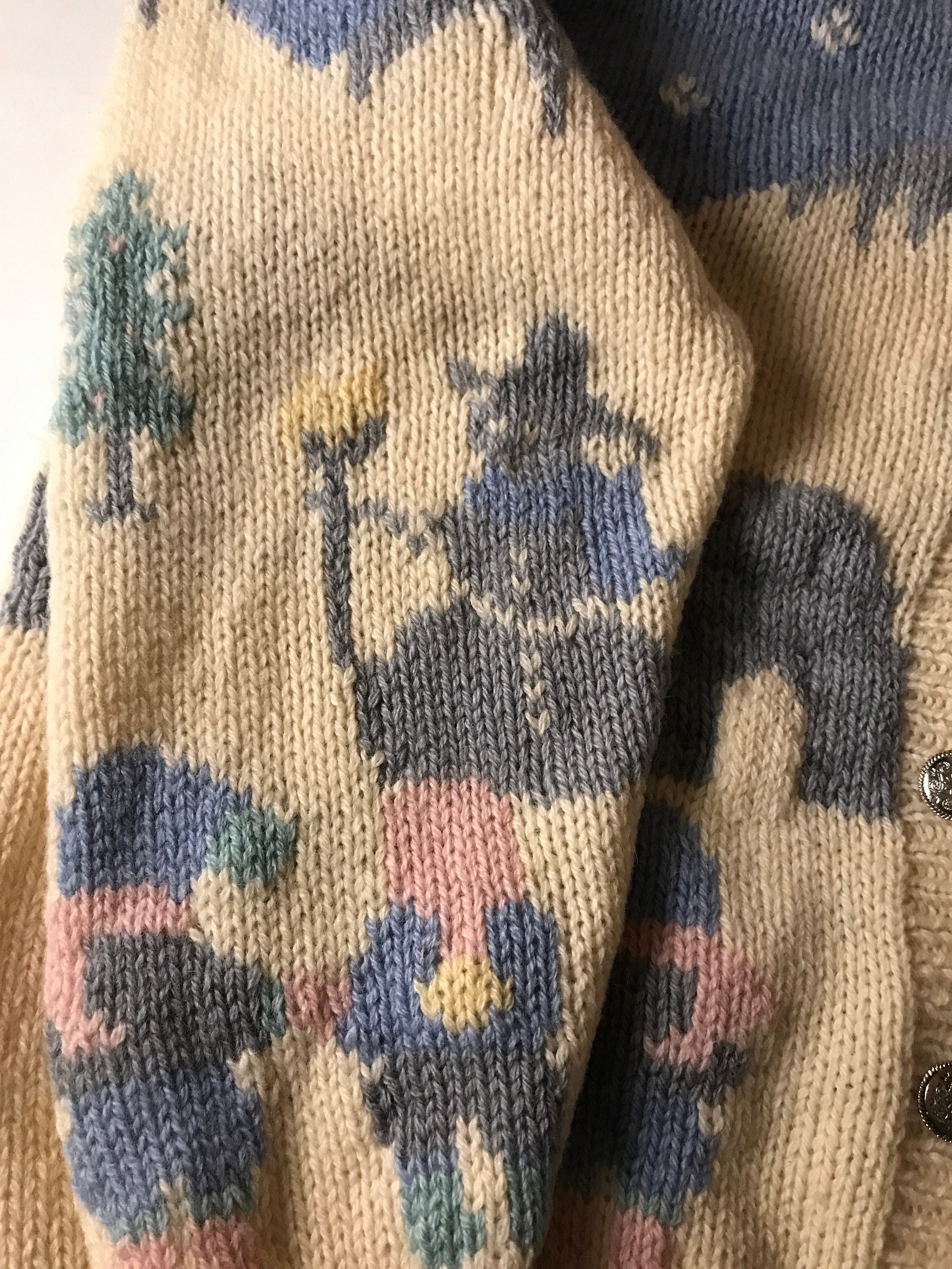 Vintage Eddie Bauer Eskimo Penguin Cardigan Sweater Warm Wool - Etsy