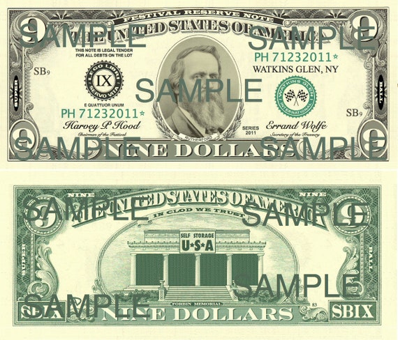 9 Dollar Bill