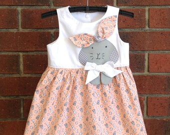 Girls bunny dress | Etsy