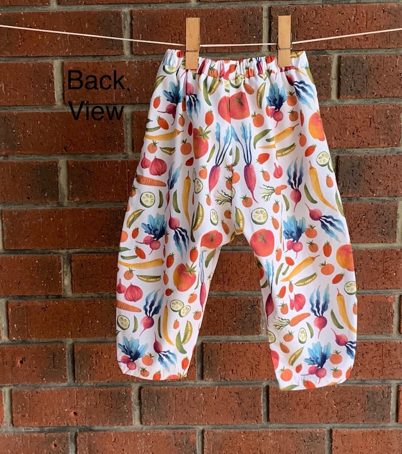 Veggie Baggy Unisex Pants With Front Pockets for Baby and Toddler ...