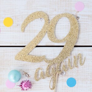 29 Again Cake Topper, Happy 30th Birthday Cake Topper - Etsy