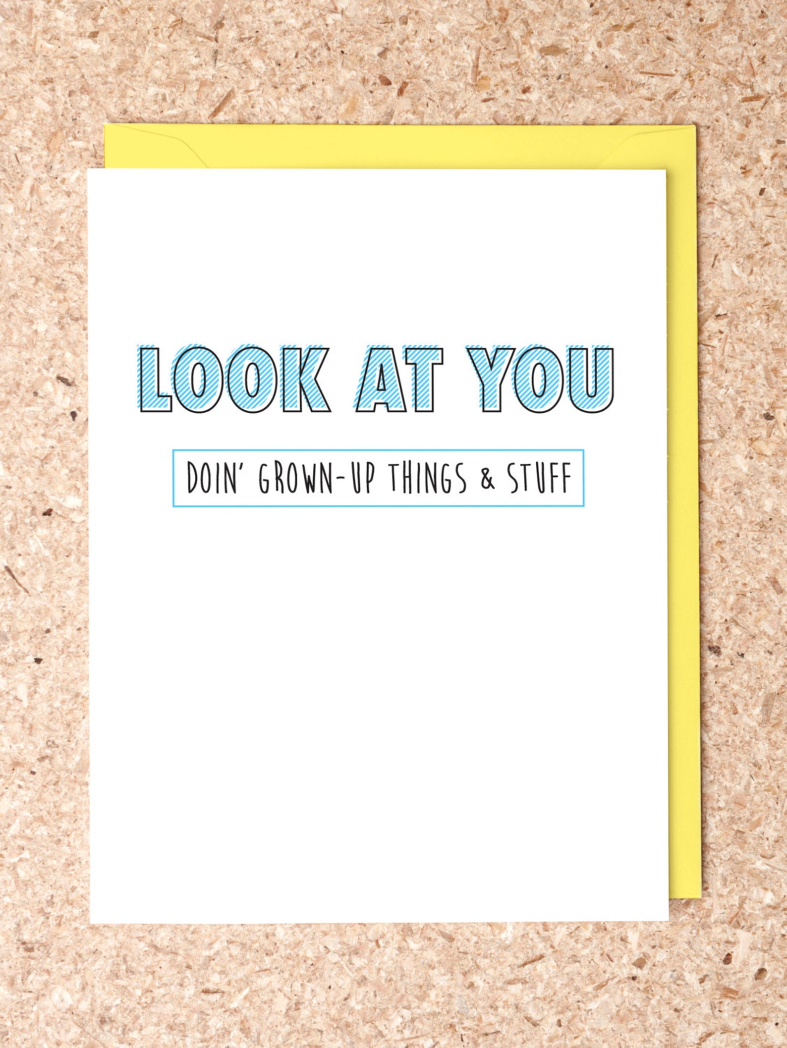 Look at You, Doin' Grown-up Things and Stuff Card - Etsy Canada