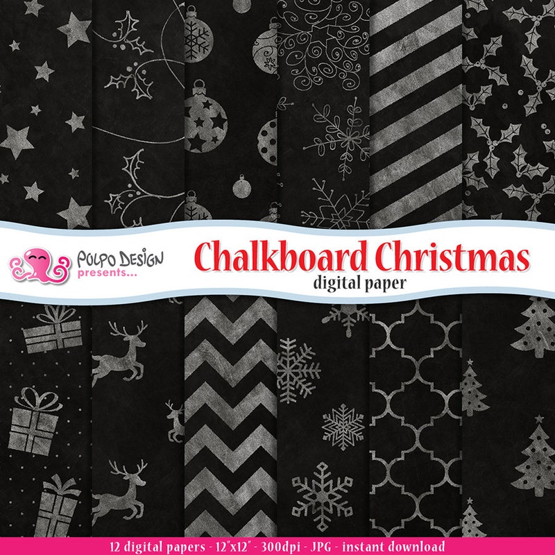 Chalkboard Snowflake - Etsy