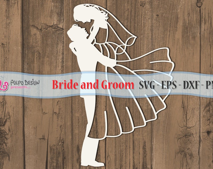 Bride and Groom SVG. Wedding Svg Eps Dxf Png. Vector Files - Etsy