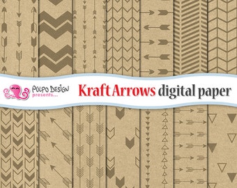 Pink and Gray Arrows Digital Paper. Commercial & Personal Use. | Etsy