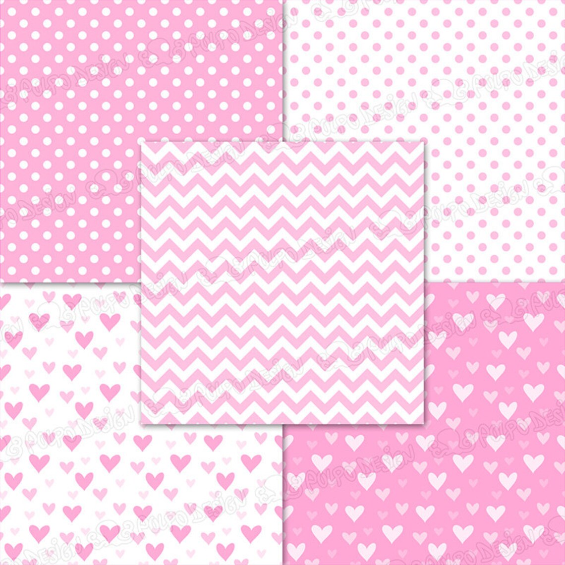 Owl Clipart & Digital Paper, Baby Girl Clip Art, Baby Shower, Pink Owls ...