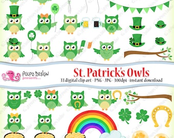 St Patricks Day Owl - Etsy