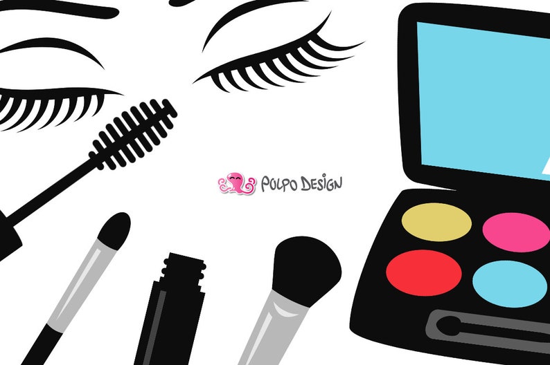 Makeup SVG, Eps, Dxf and Png. Vector Files Ideal for Cutting Machines ...