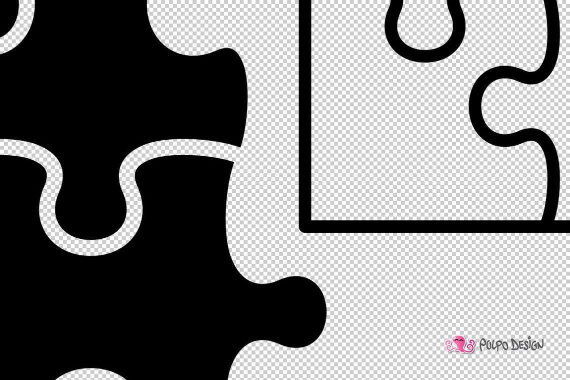 Puzzle SVG. 24 Digital Clipart SVG EPS Dxf Png. Vector Files Ideal for ...