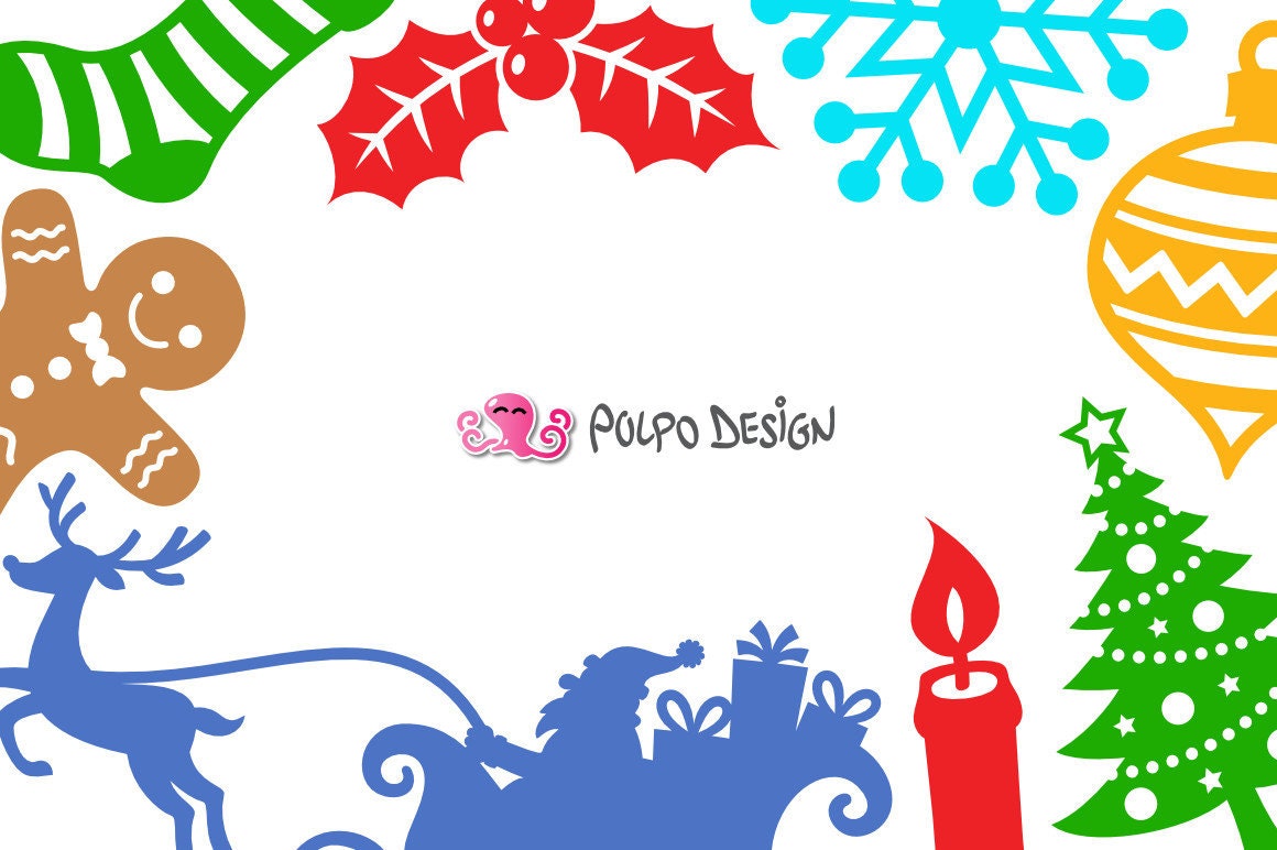 Christmas SVG Eps Dxf and Png. Vector Files Ideal for - Etsy