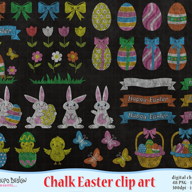 Chalk Clipart - Etsy