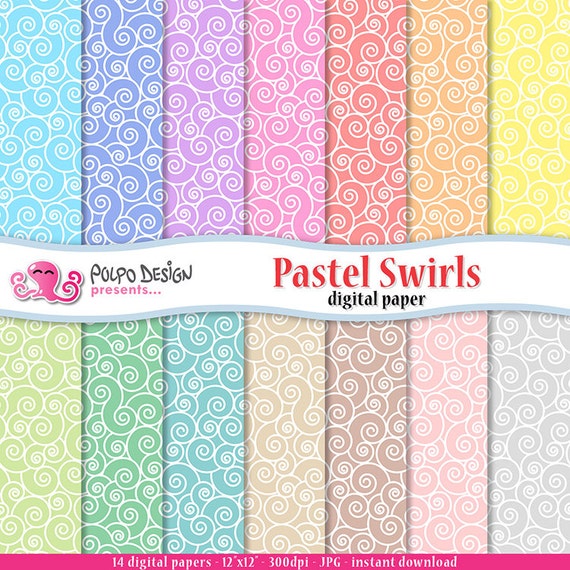 Commercial Use Instant Download Pastel Patterns Cream Pastel Digital ...