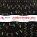 Chalkboard String Lights Bunting Clipart. Multicolor Lights. Commercial ...