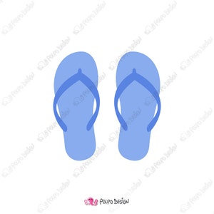 50 Colorful Flip Flops Clipart. Digital Flip Flops Clip Art, PNG Flip ...