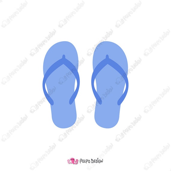 Blue Flip Flop Clip Art