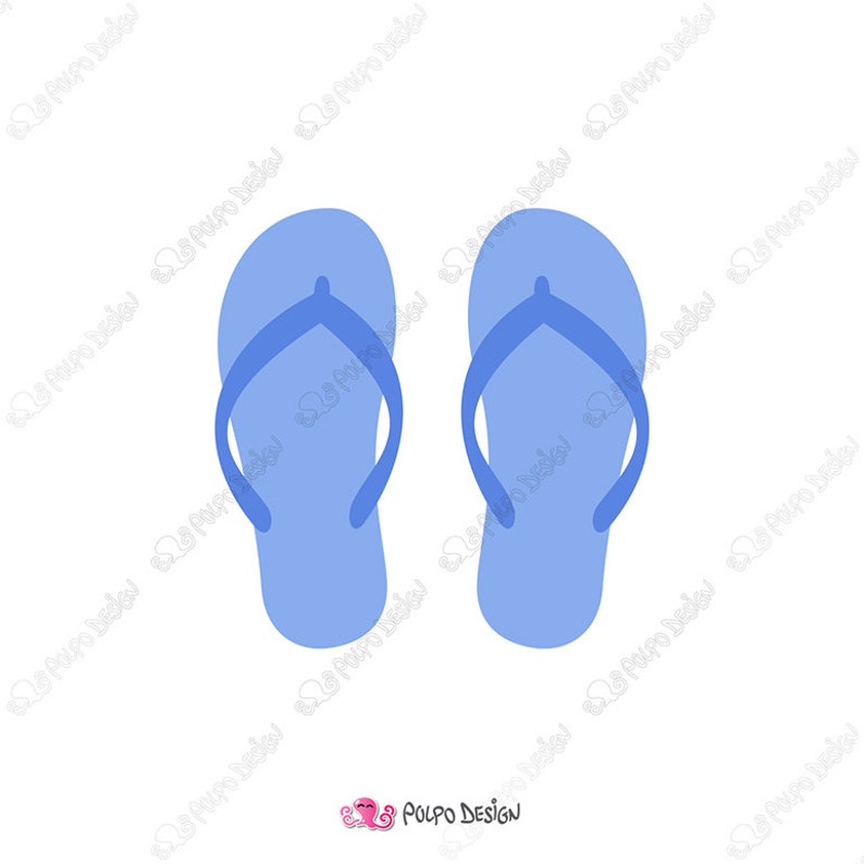 50 Colorful Flip Flops Clipart. Digital Flip Flops Clip Art - Etsy