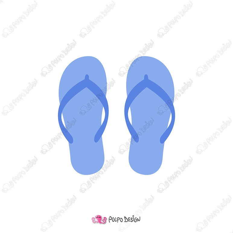 50 Colorful Flip Flops Clipart. Digital Flip Flops Clip Art, PNG Flip ...