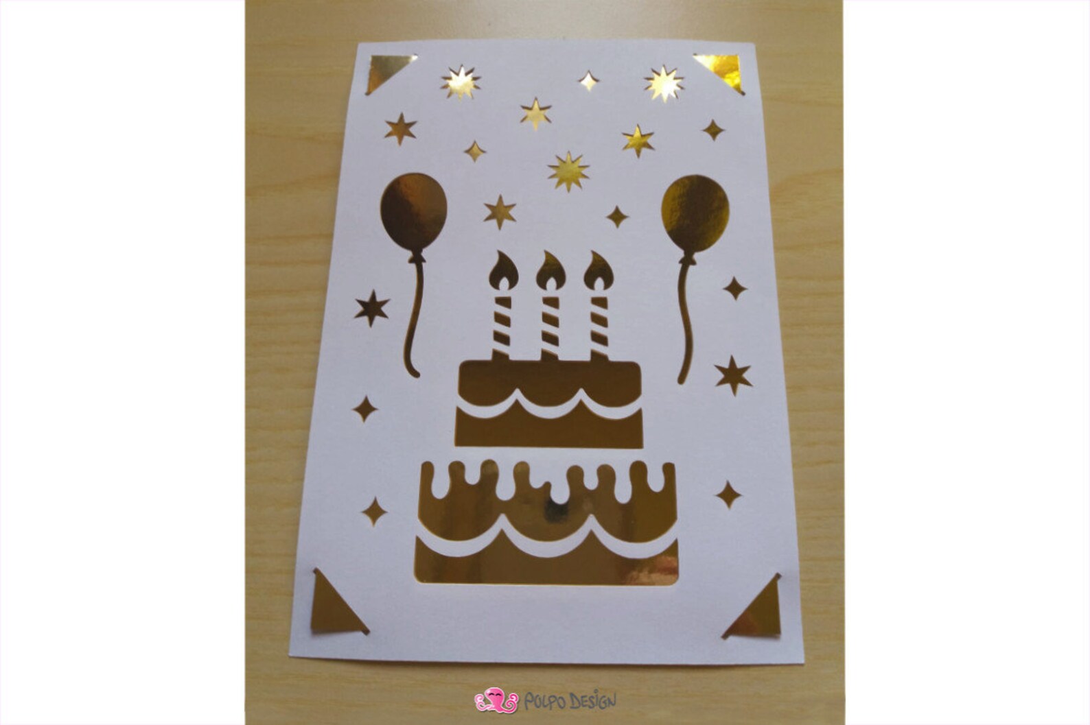Birthday Card SVG, Eps, Dxf and Png. Digital Vector Files Ideal for ...
