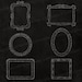 Chalkboard Frames Clipart. Digital Clip Art. Commercial & Personal Use ...