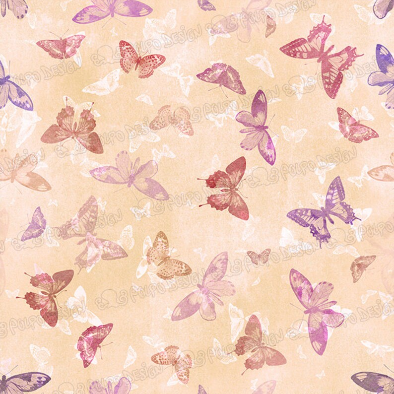 Watercolor Butterflies Digital Papers. Commercial & Personal - Etsy
