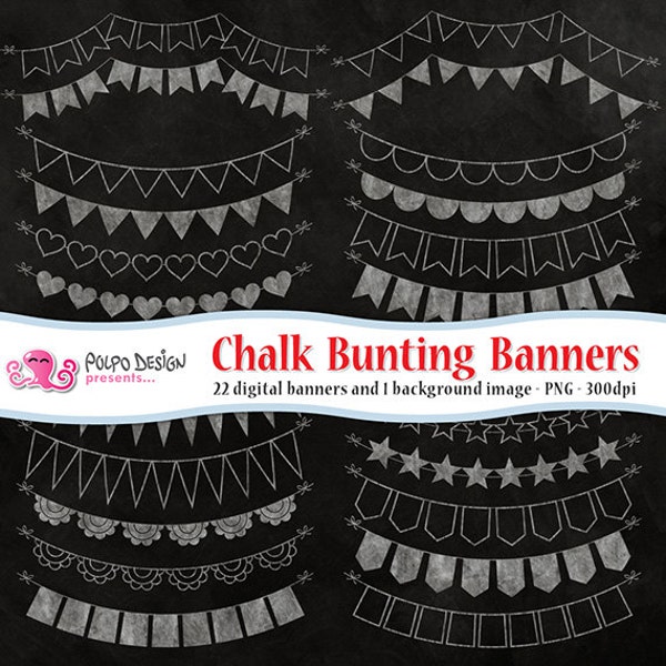 Chalkboard Bunting - Etsy