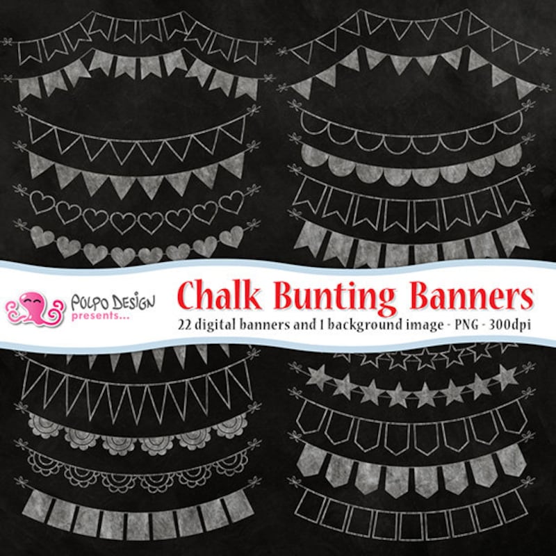 Chalk Clipart - Etsy