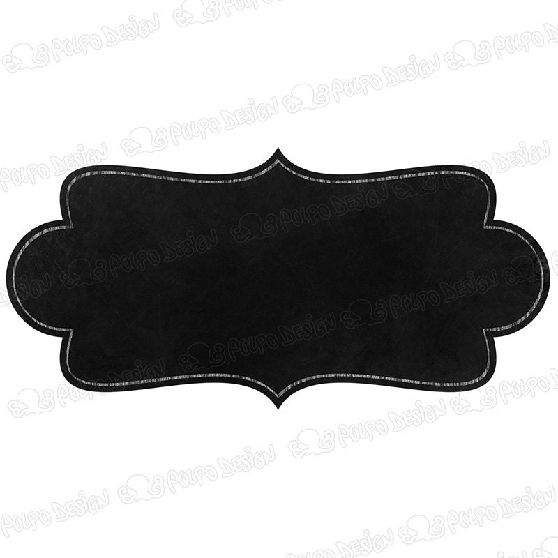 Chalkboard Digital Labels Clip Art. Commercial & Personal Use. - Etsy