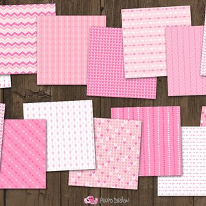 Pink Arrows Digital Paper. Commercial & Personal Use. Instant Download ...